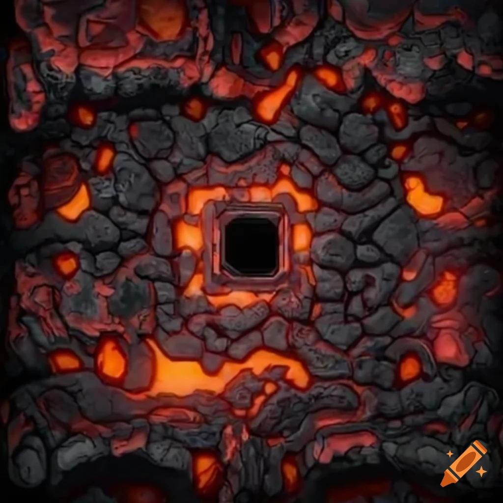 Lava tiles for a platform game on Craiyon