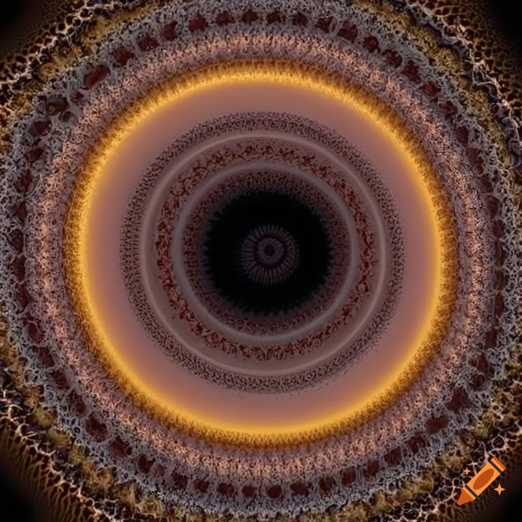 Fractal circle art on Craiyon