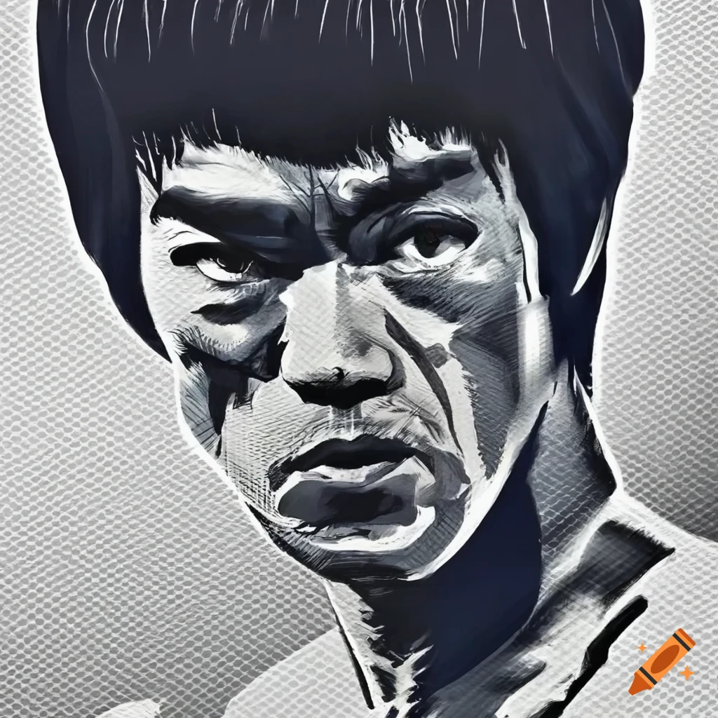 Bruce lee iconic martial artist on Craiyon