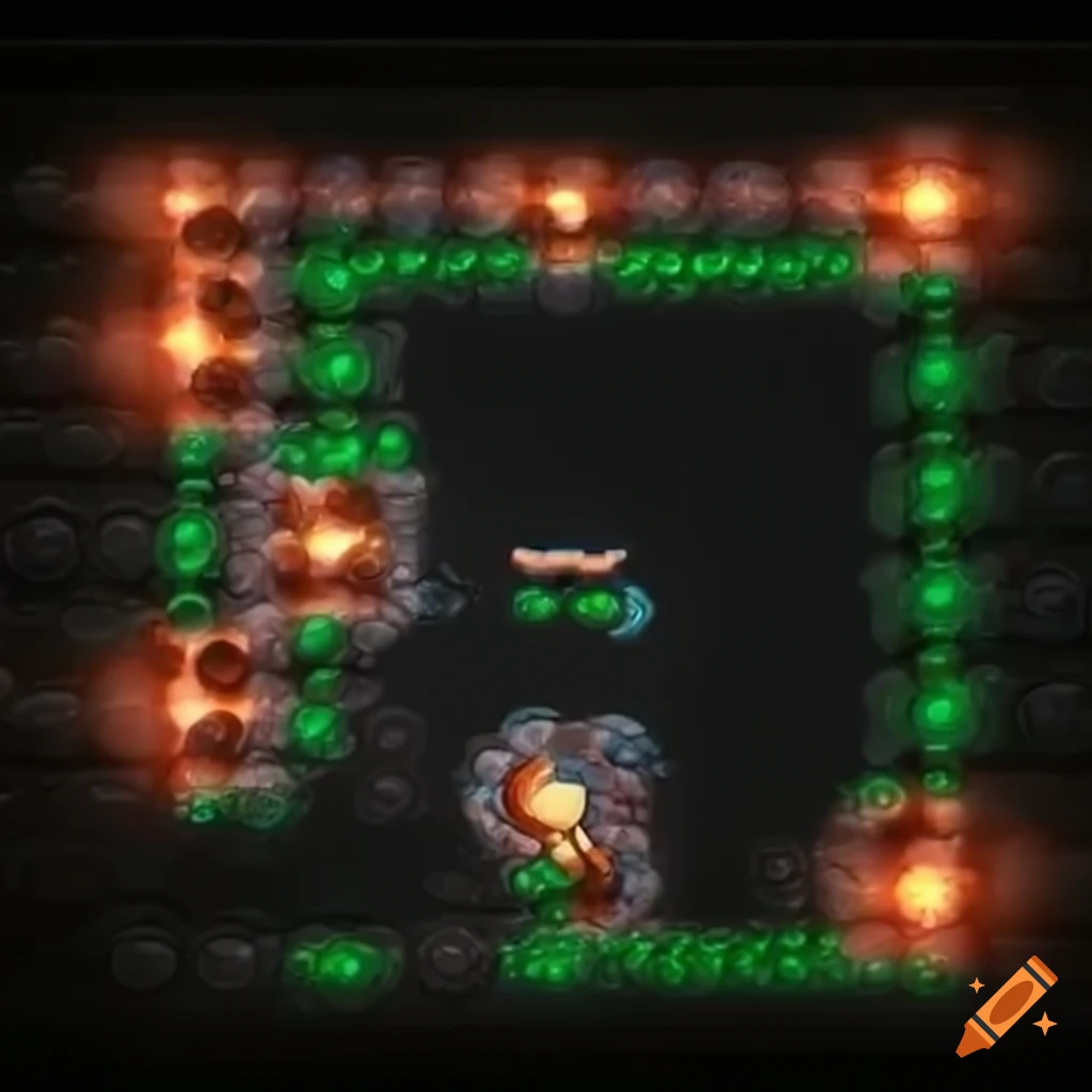 Platformer game layout with bubbles on Craiyon