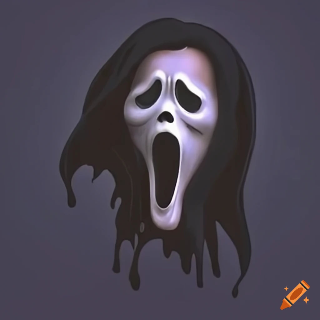 Animated representation of a scream