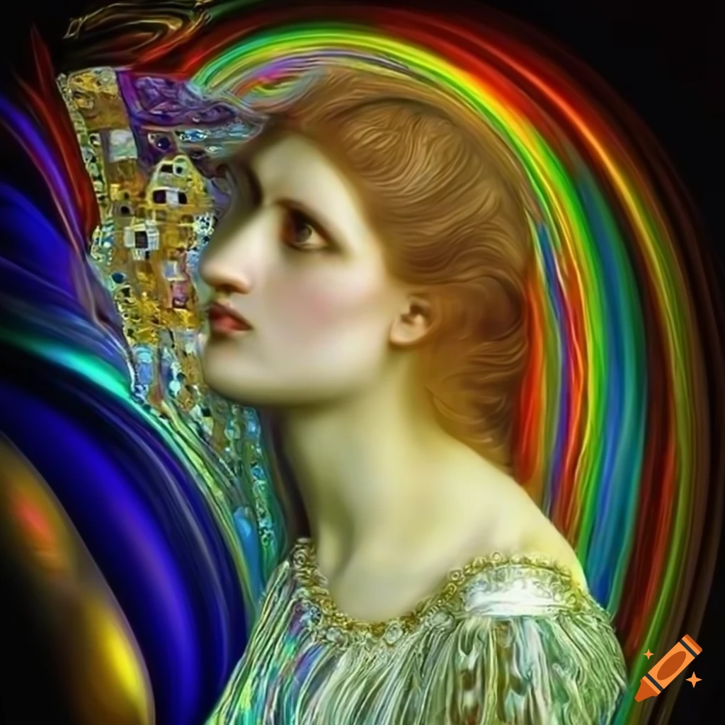 Fractal artwork inspired by gustav klimt on Craiyon