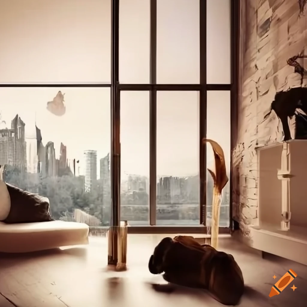 Indoor view of a cozy home on Craiyon