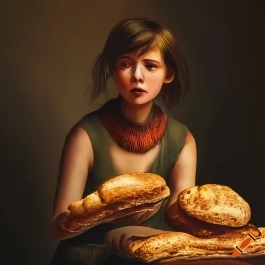 Photo of army personnel distributing bread to people in the streets on ...