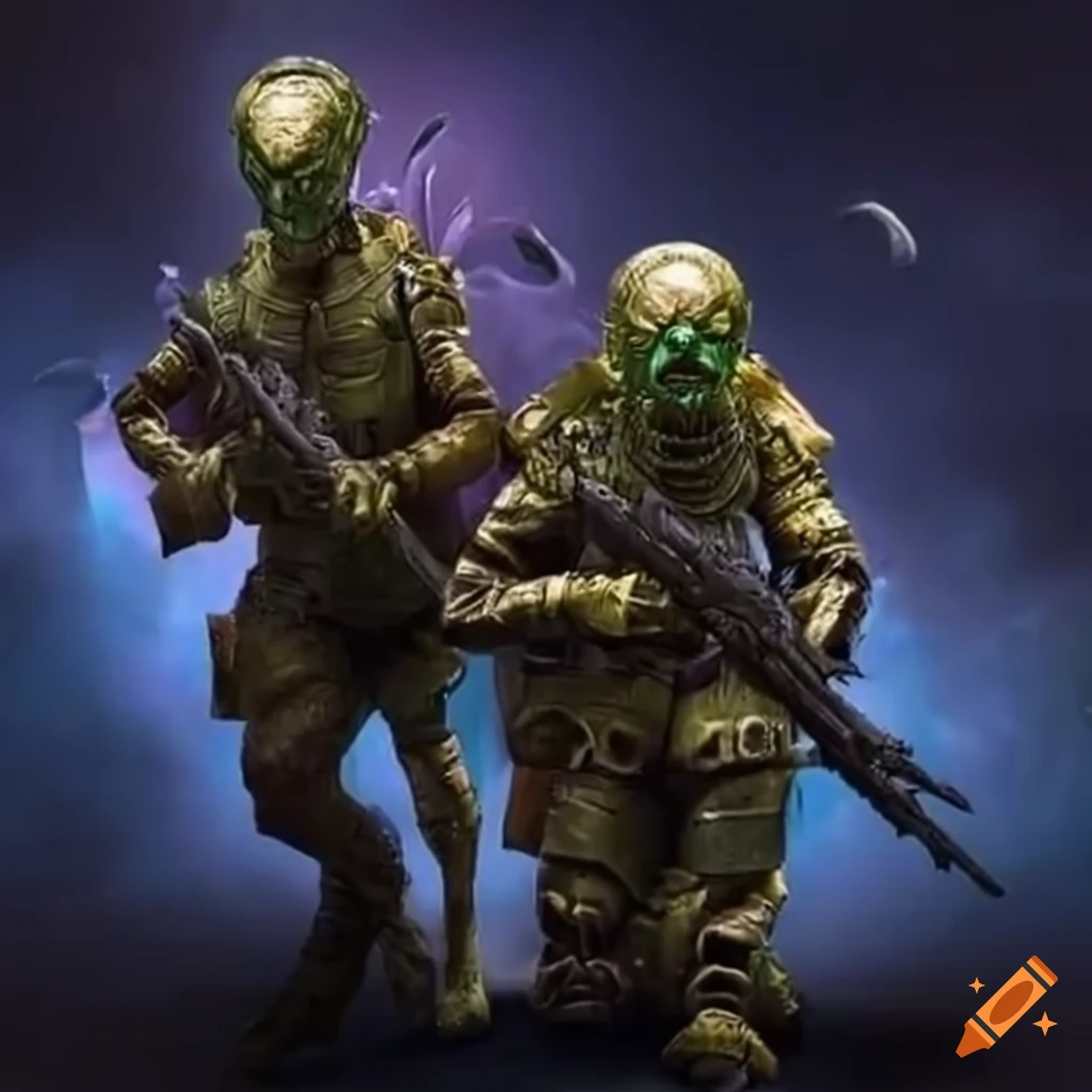 Formation of alien soldiers