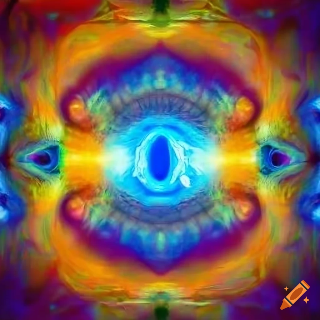 Abstract Depiction Of An All seeing Eye