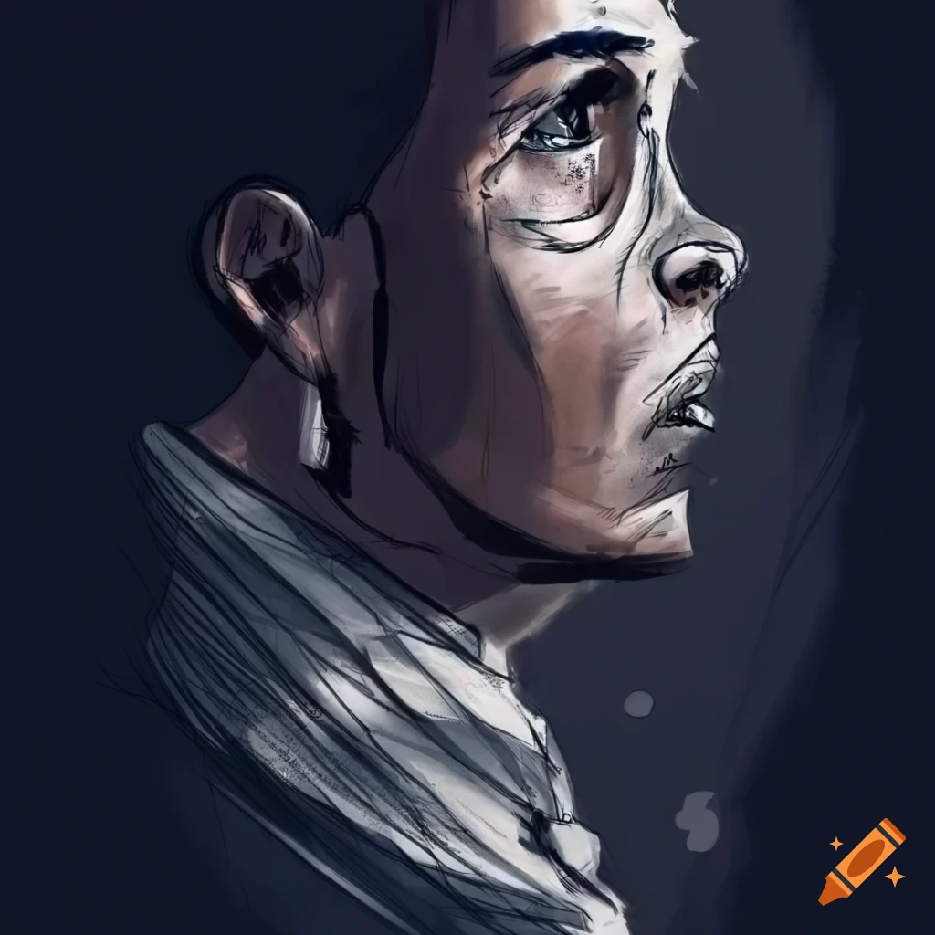 Sketch illustrating financial hardship