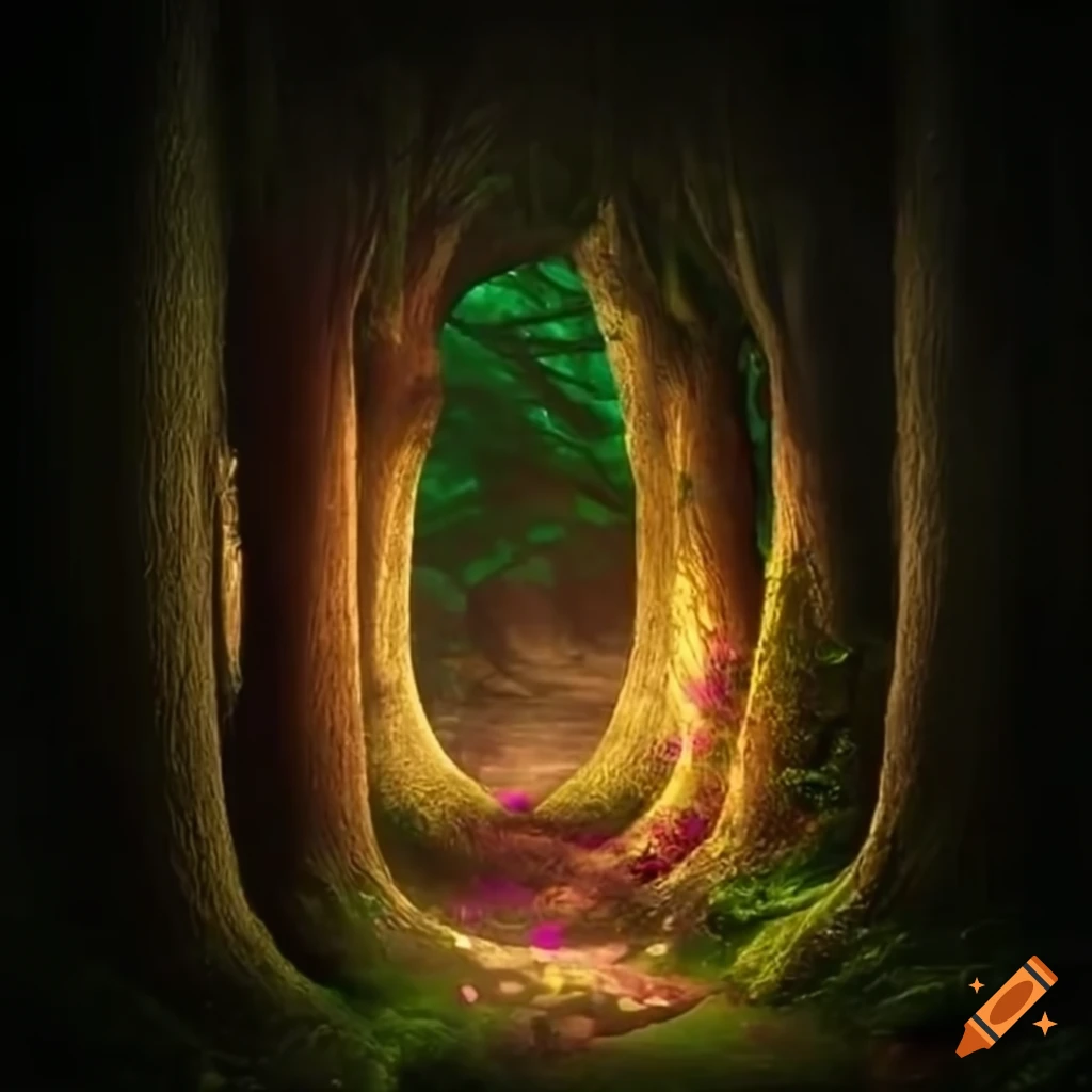 Photo of a magical artifact in an enchanted forest on Craiyon