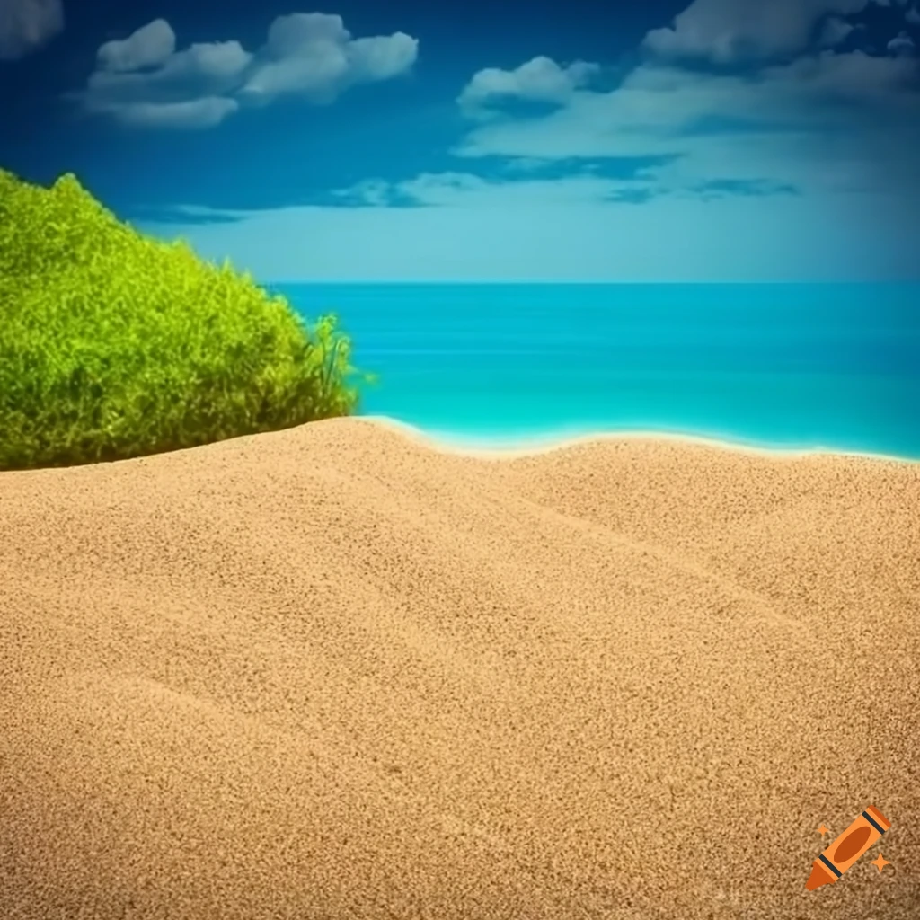 Sandy hill in beach landscape