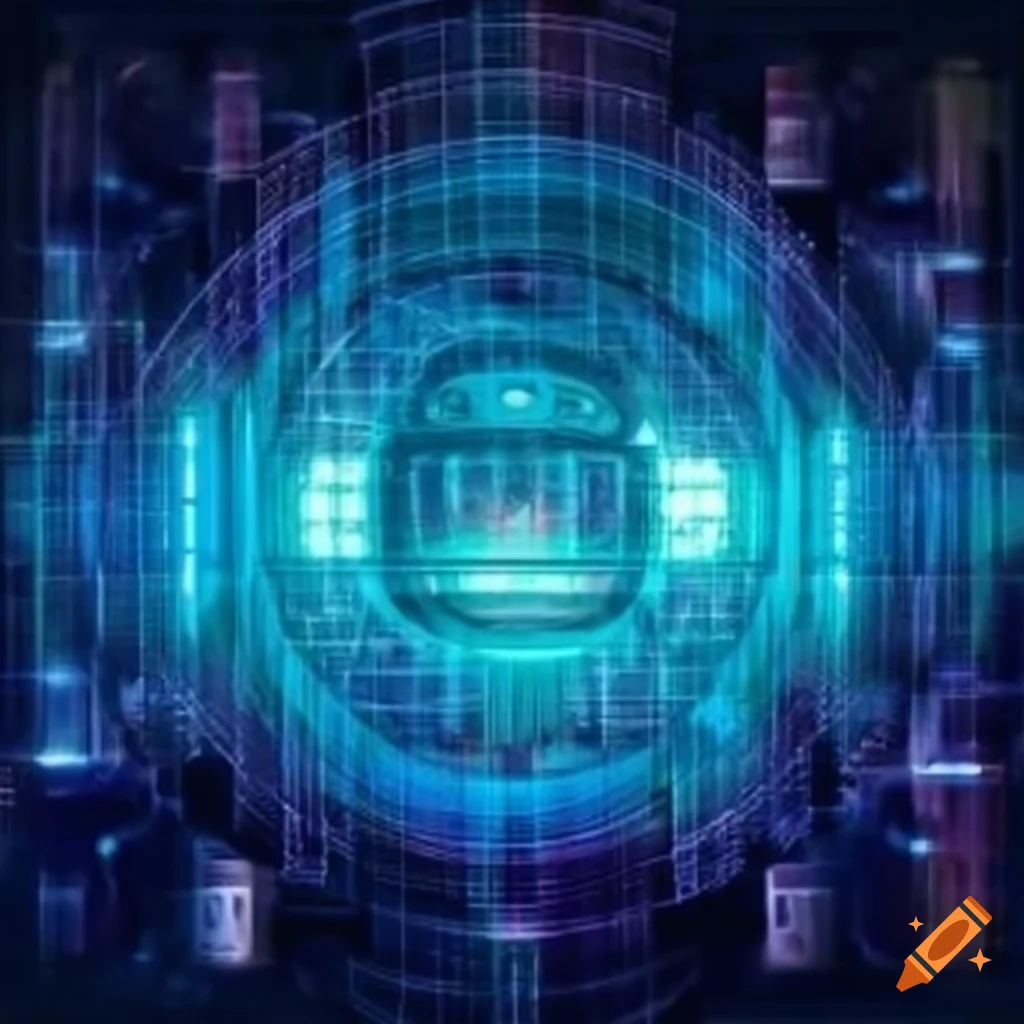 Cybersecurity concept illustration on Craiyon