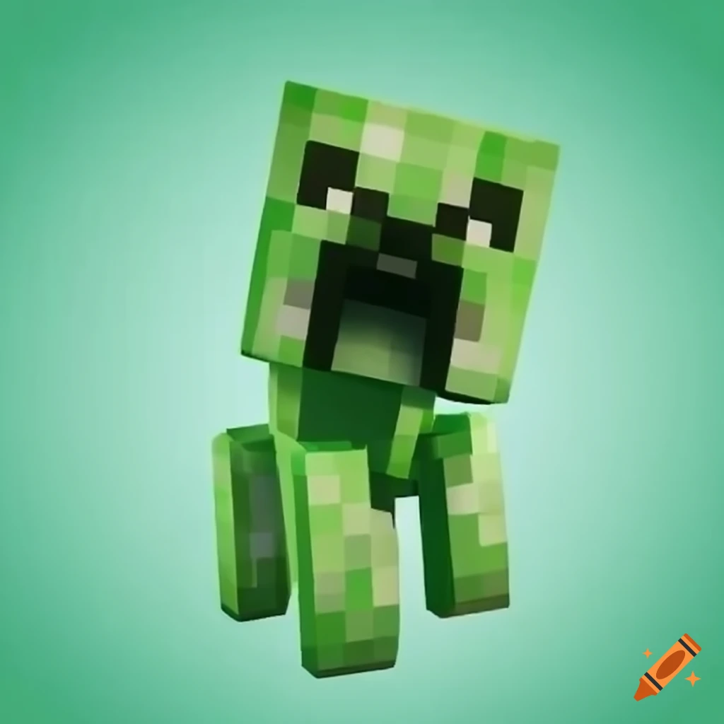 Minecraft creeper fighting a small dog