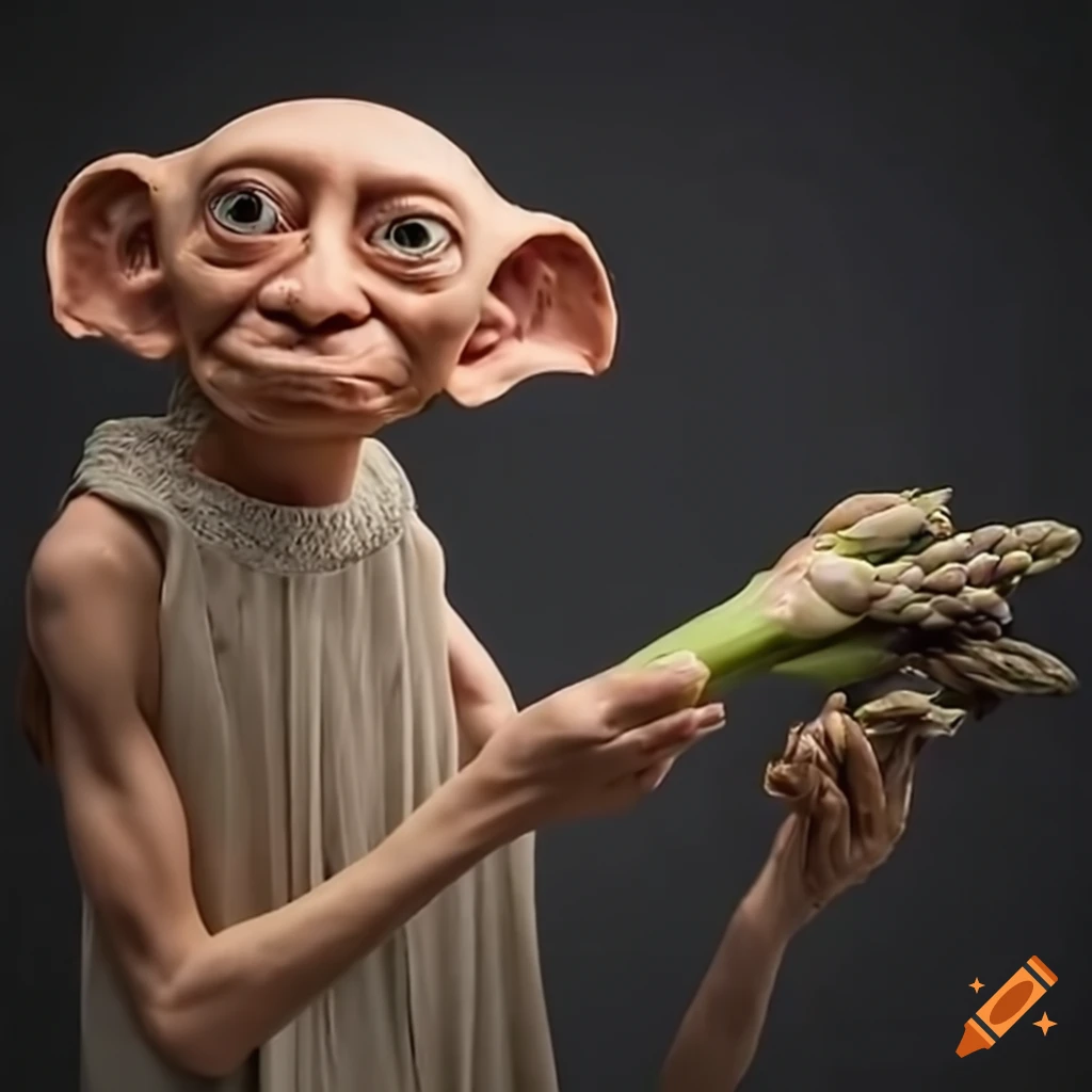 Prince harry kissing dobby the house elf from harry potter on Craiyon