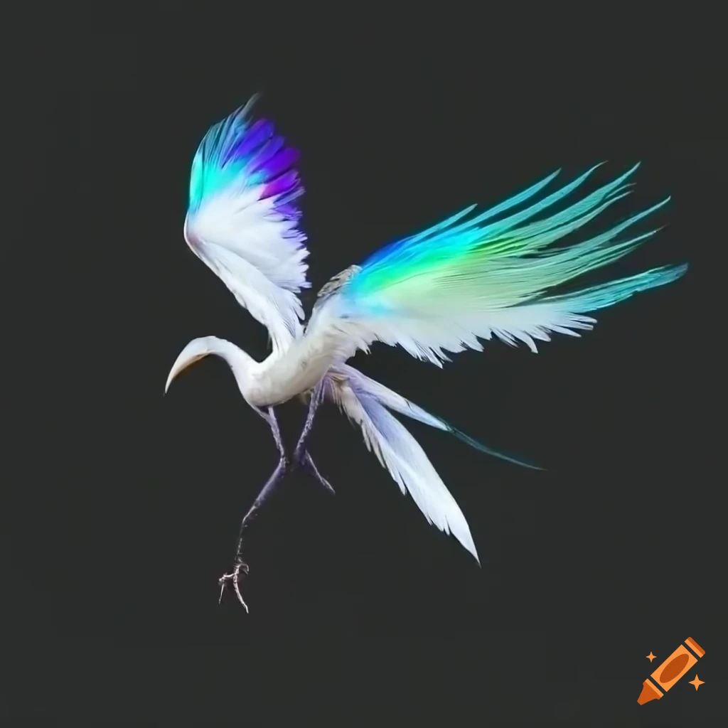 Distorted chair with afterimages resembling a stuffed spoonbill on ...