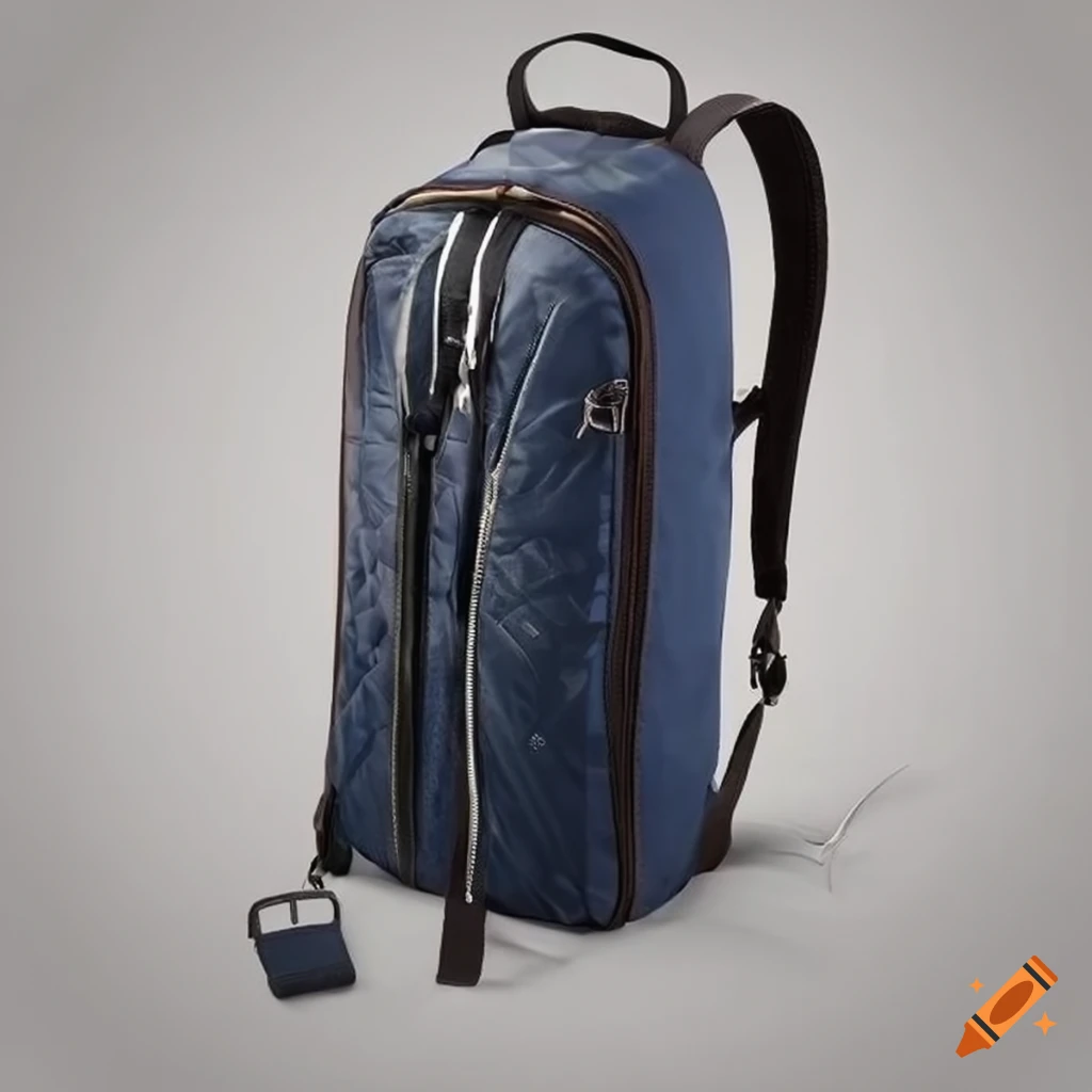 High-tech backpack with solar panel, charging point, and biometric lock ...