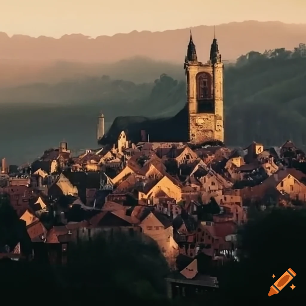 Photography of a french rural town