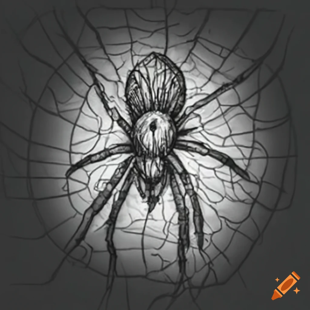 Close-up of a creepy spider