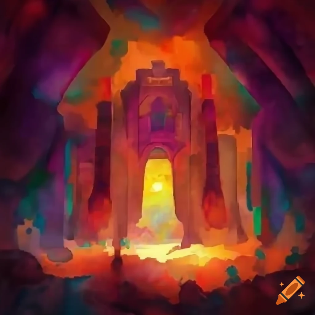 Nether exploration hubs in minecraft on Craiyon