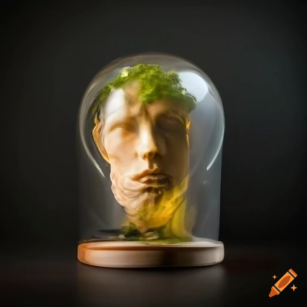 Playful sculpture of a nose using architectural elements on Craiyon