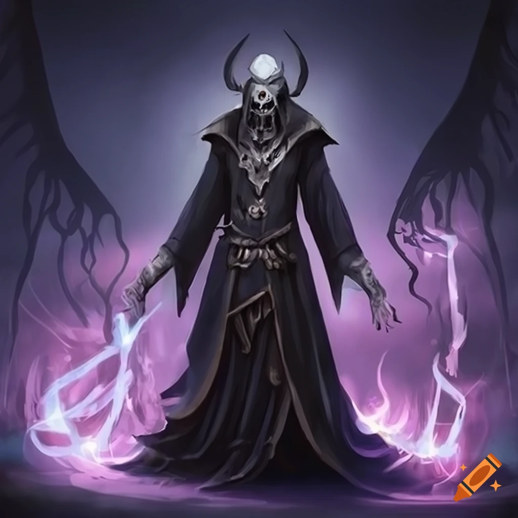 Illustration of the god of death on Craiyon