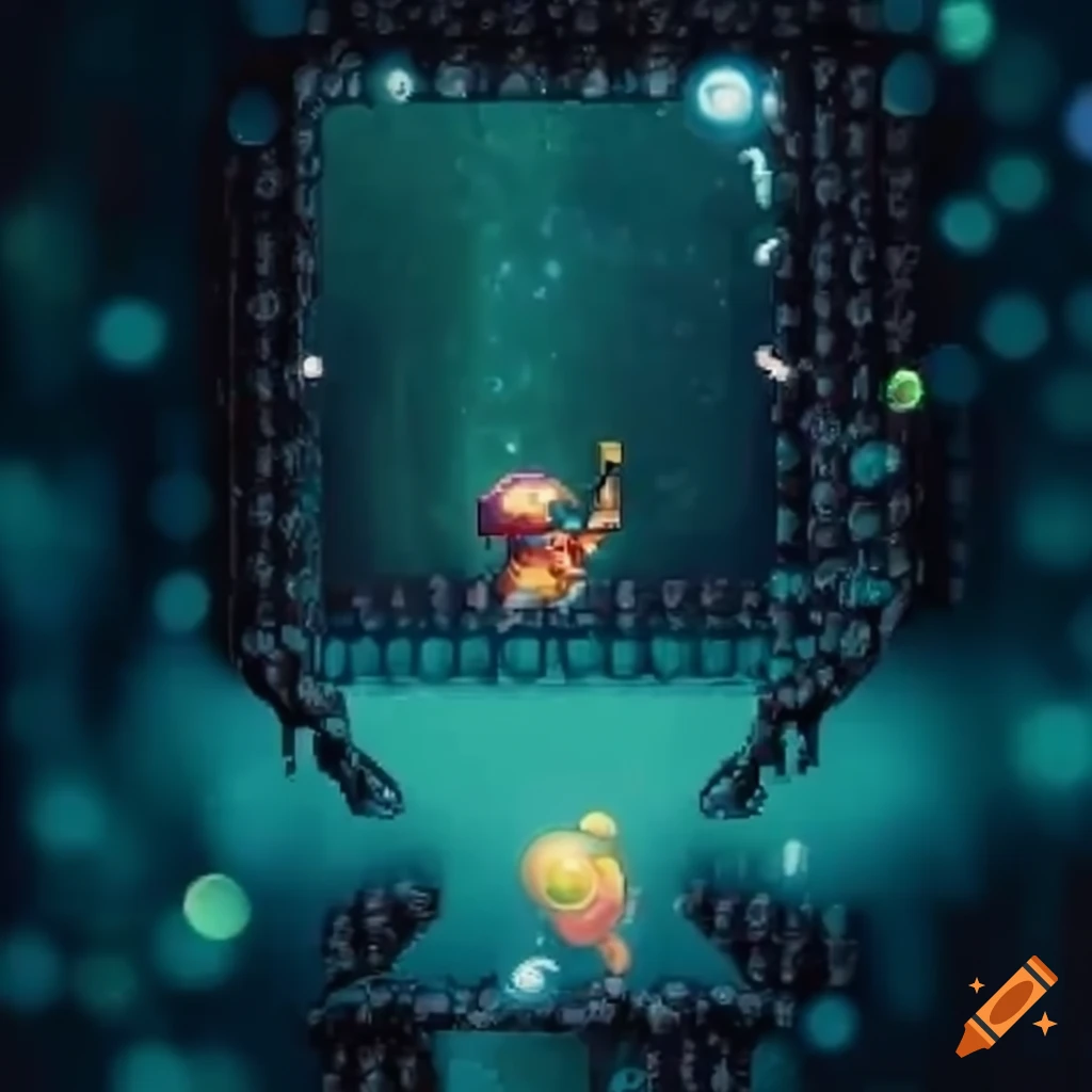 Bubble-themed tiles for a platform game on Craiyon