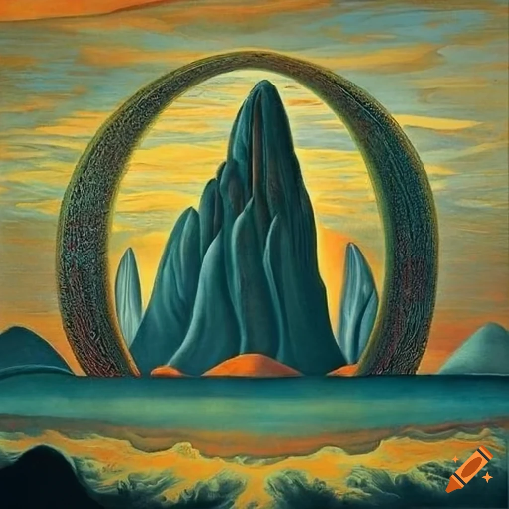 Graffiti art inspired by lawren harris and hans haeckel on Craiyon