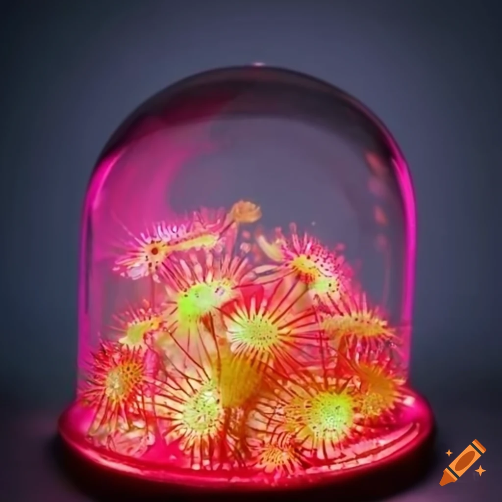 Artistic representation of tropical sundew plant on Craiyon