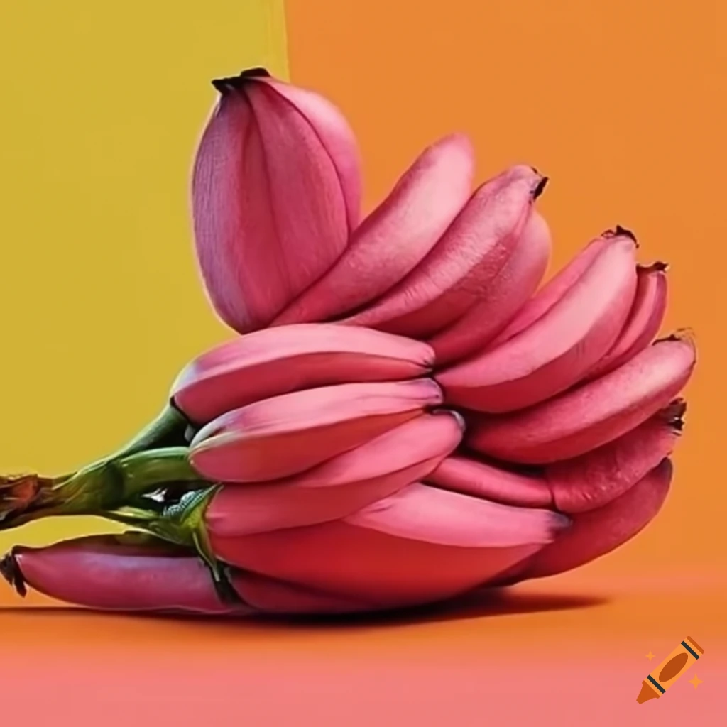 Unusual pink bananas on Craiyon