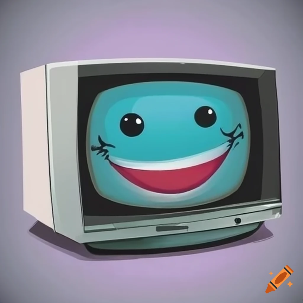 Television with a smiley face on Craiyon