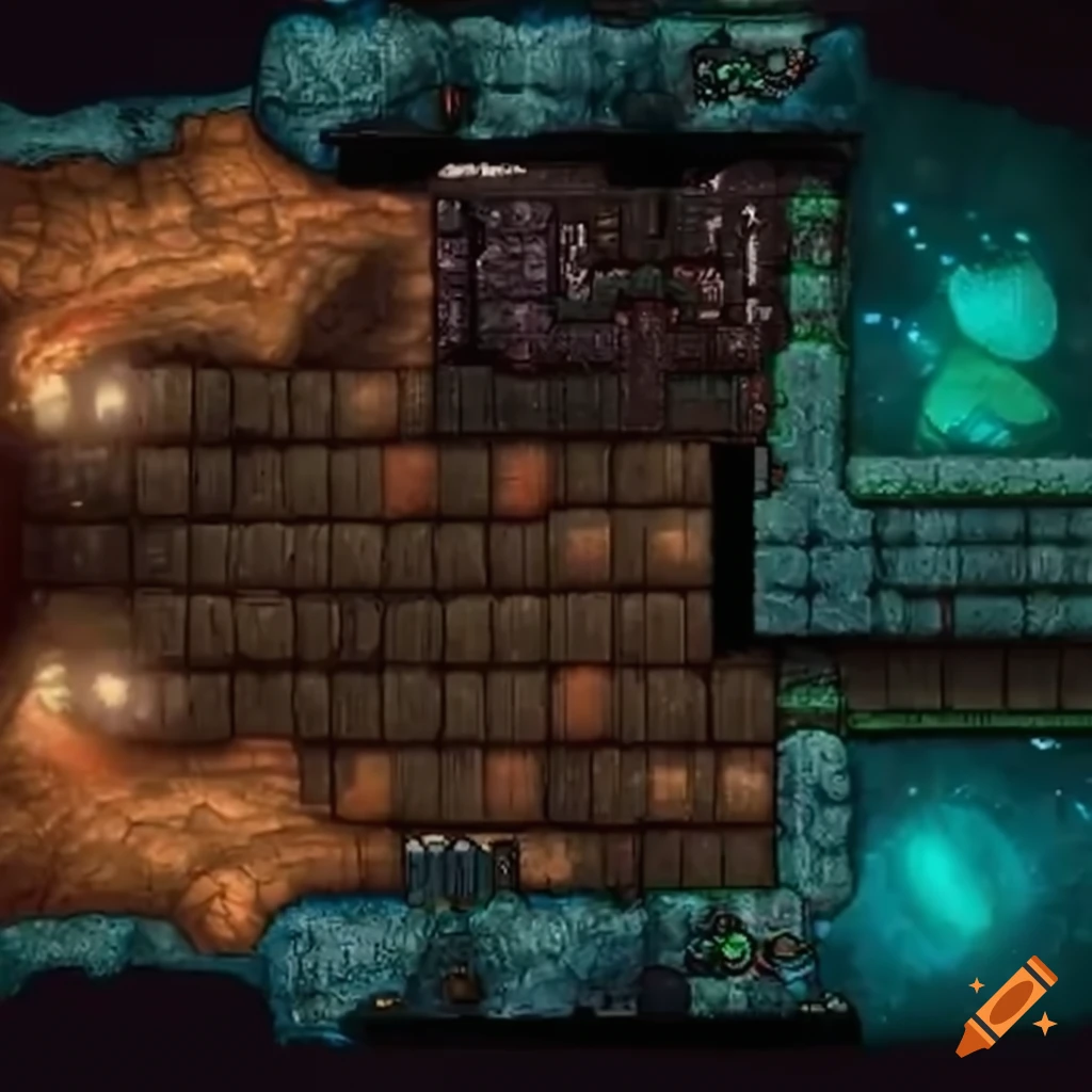 2d game layout map with rocks on Craiyon