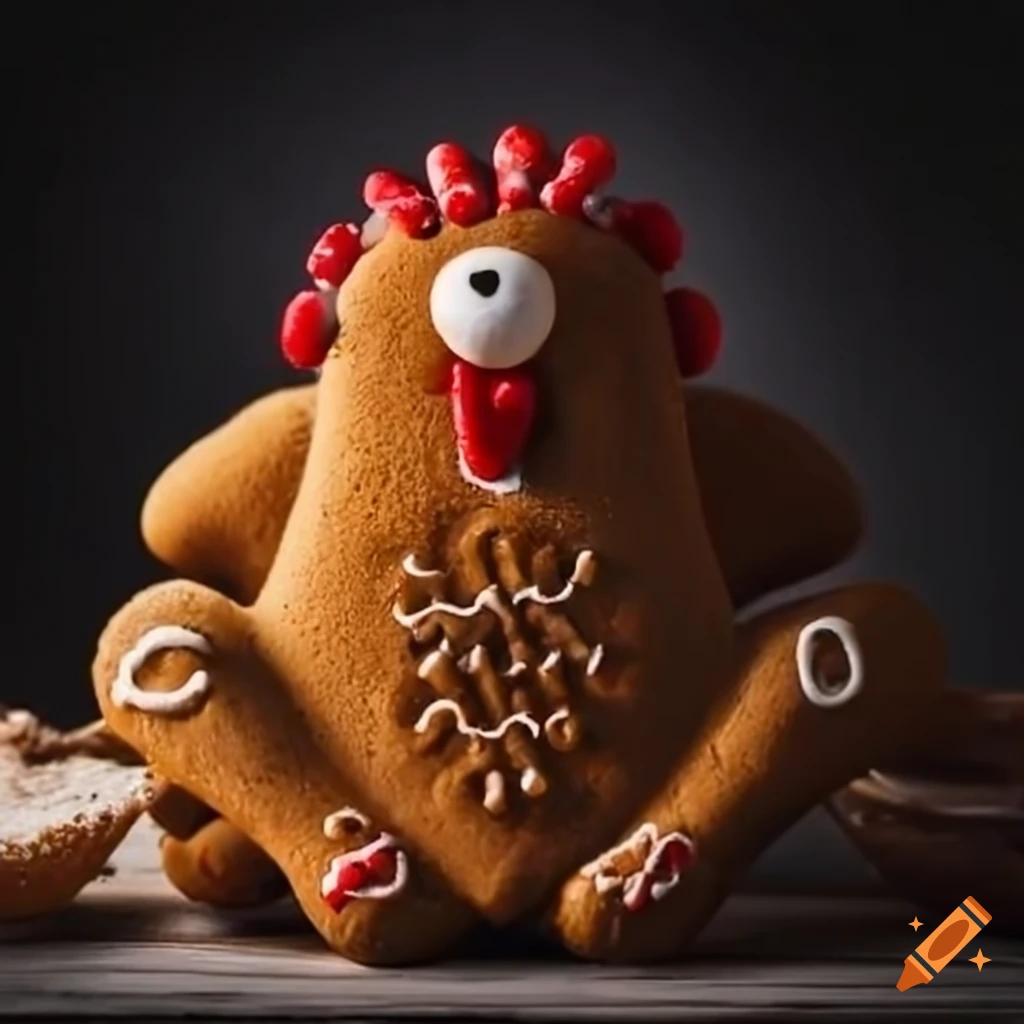 Image of a gingerbread chicken