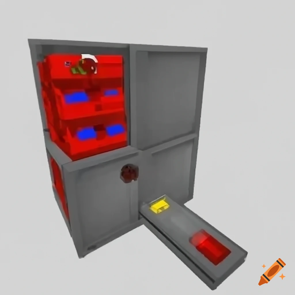 Redstone dispenser system on Craiyon