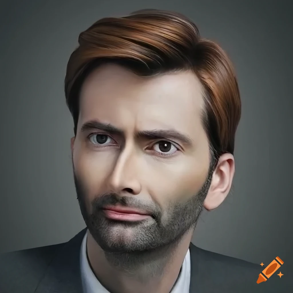 Realistic portrait of david tennant on Craiyon