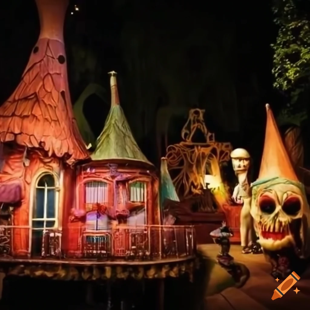 Voodoo theme park attraction on Craiyon