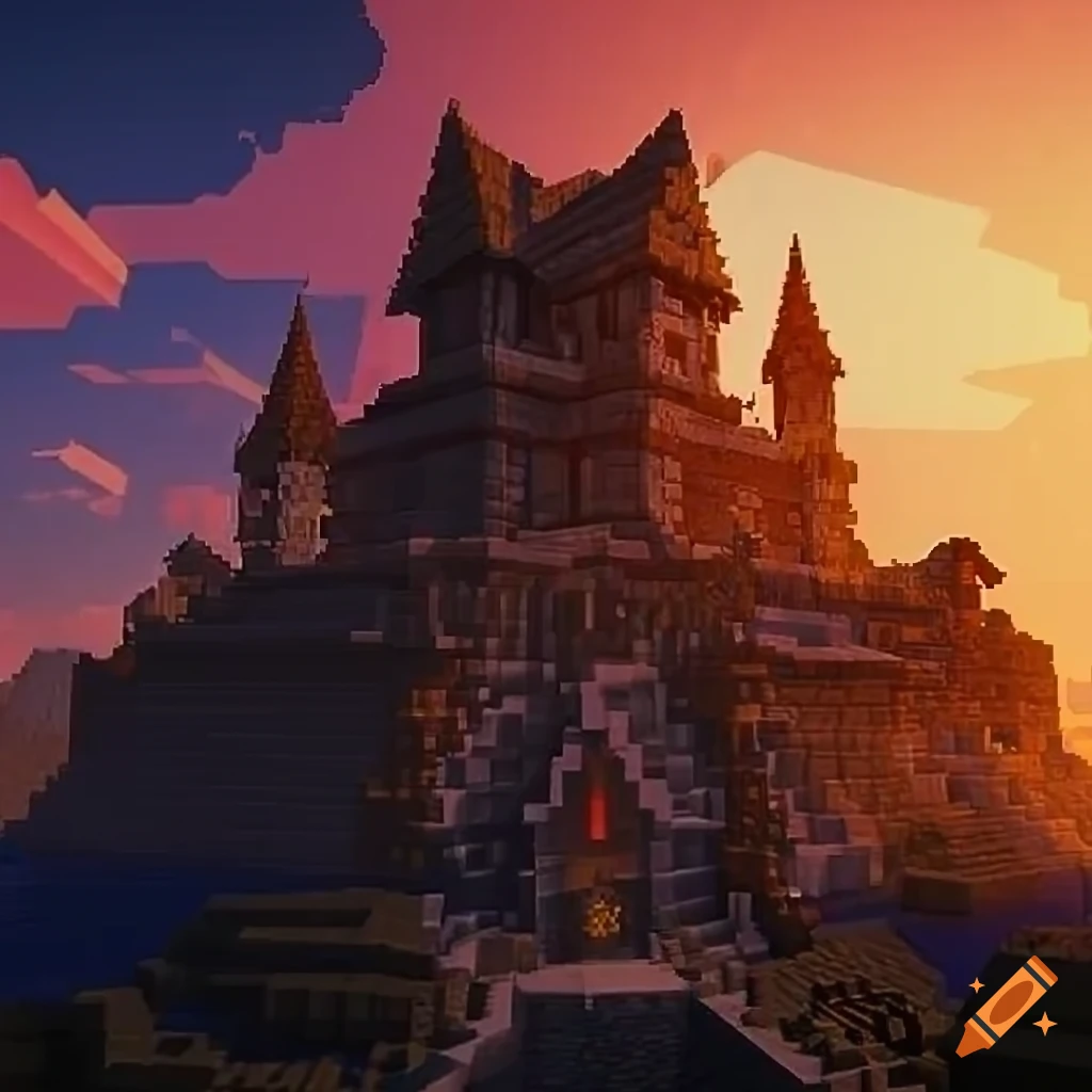 Minecraft game scene on Craiyon