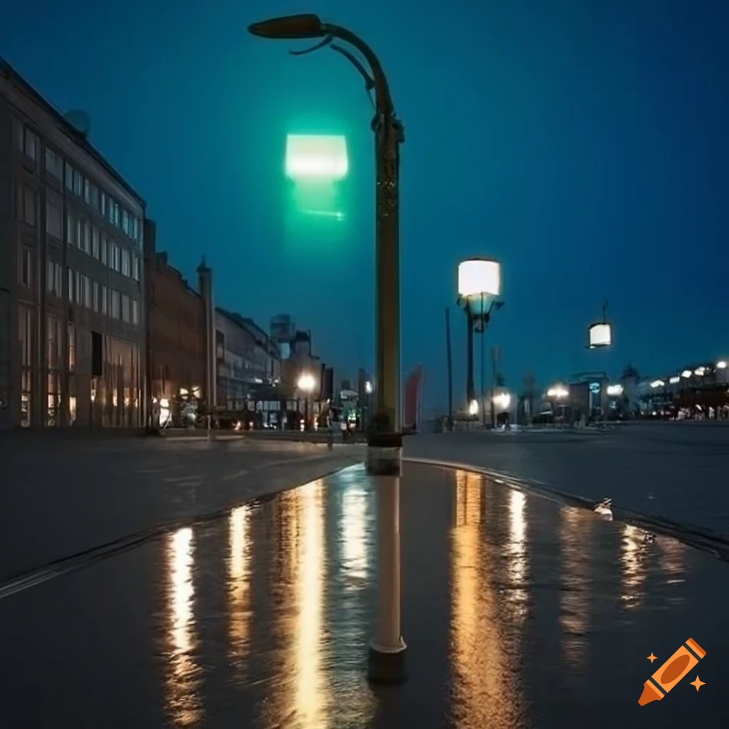 Samples of outdoor led lighting in different colors on Craiyon