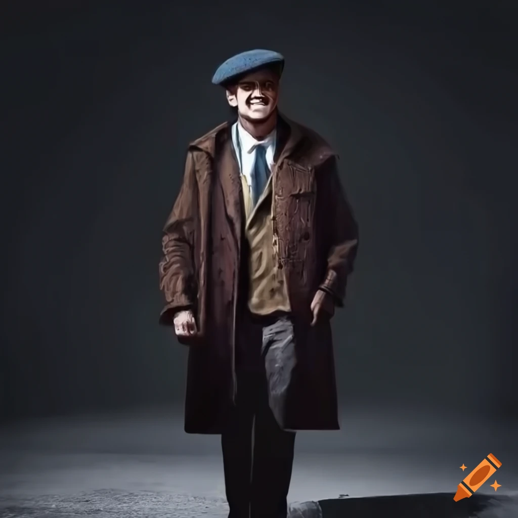 David Tennant in Peaky Blinder outfit on Craiyon