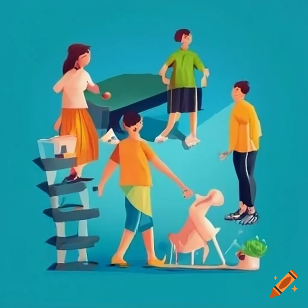 Image of community engaging in social programs and support