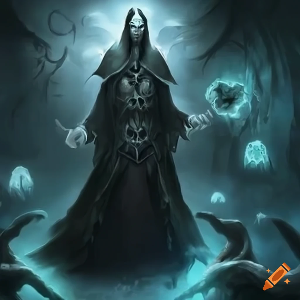 Blue wizard summoning wind in a fantasy setting on Craiyon