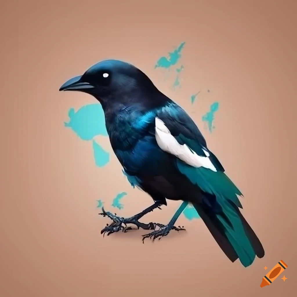 Logo of a magpie