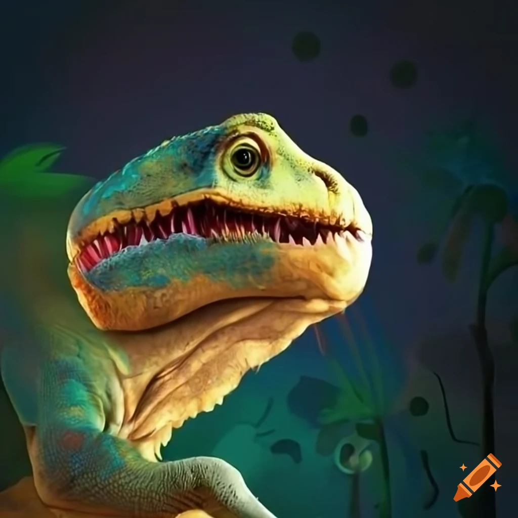 Fantasy creature resembling a mix between a dinosaur and a lizard on ...