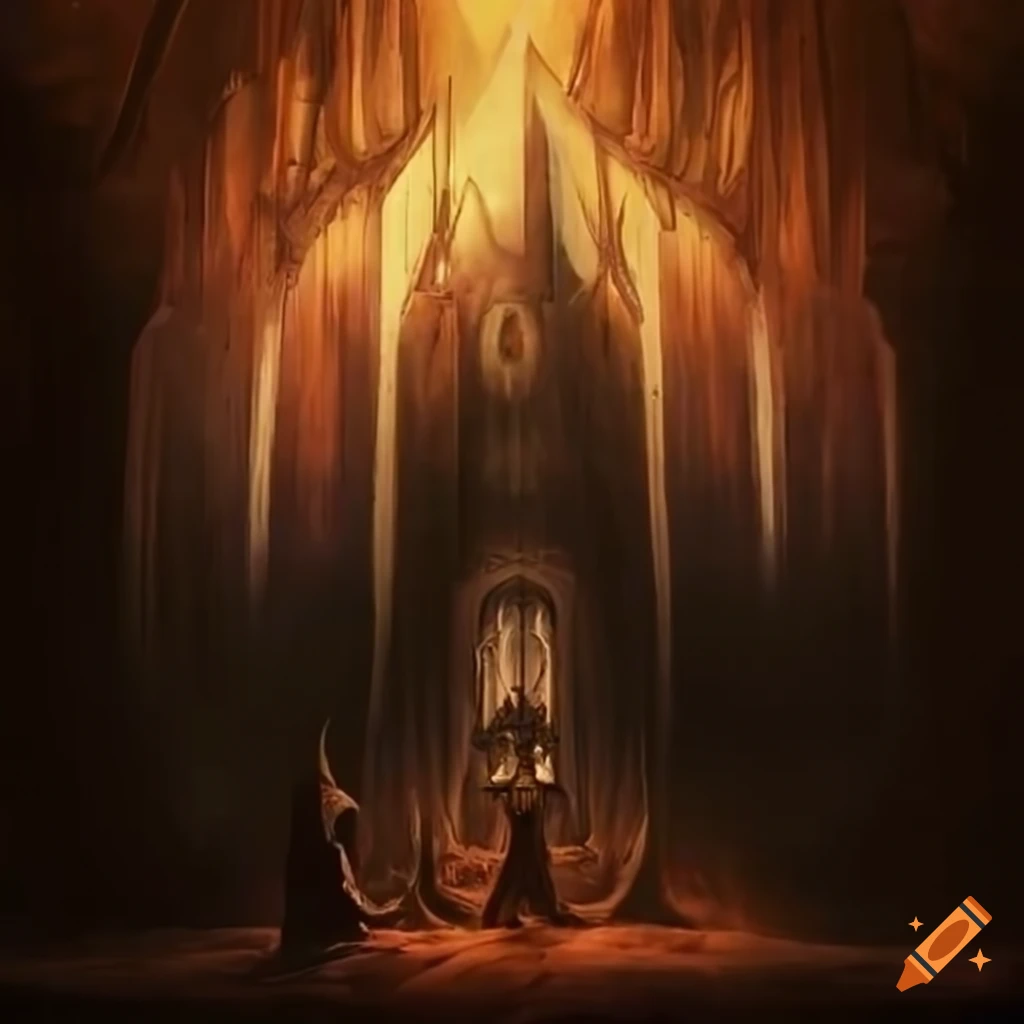 Illustration of hall of the mountain king on Craiyon