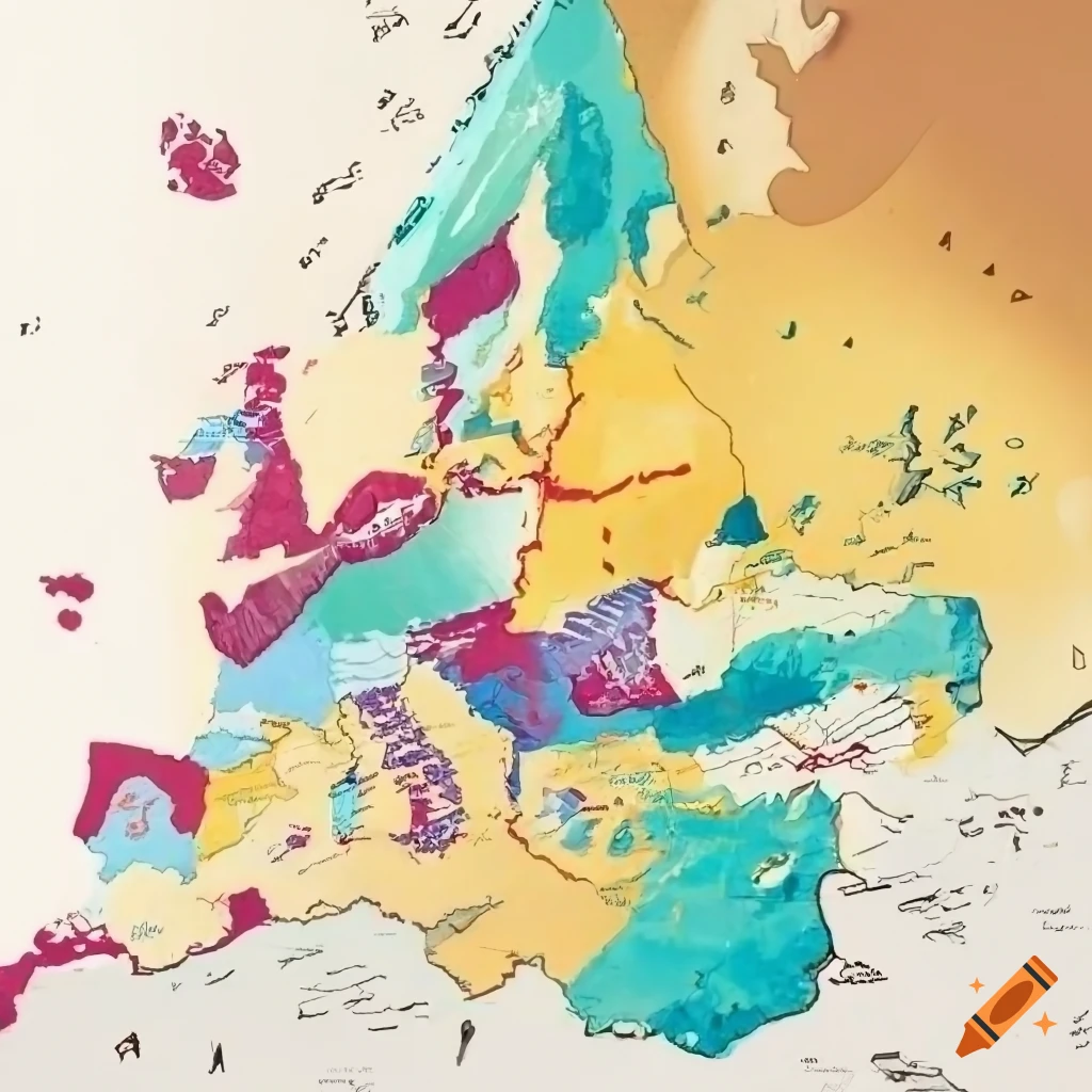 Illustration of map-related issues on Craiyon