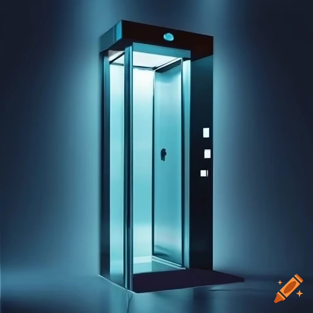 Modern elevator lift for marketing on Craiyon