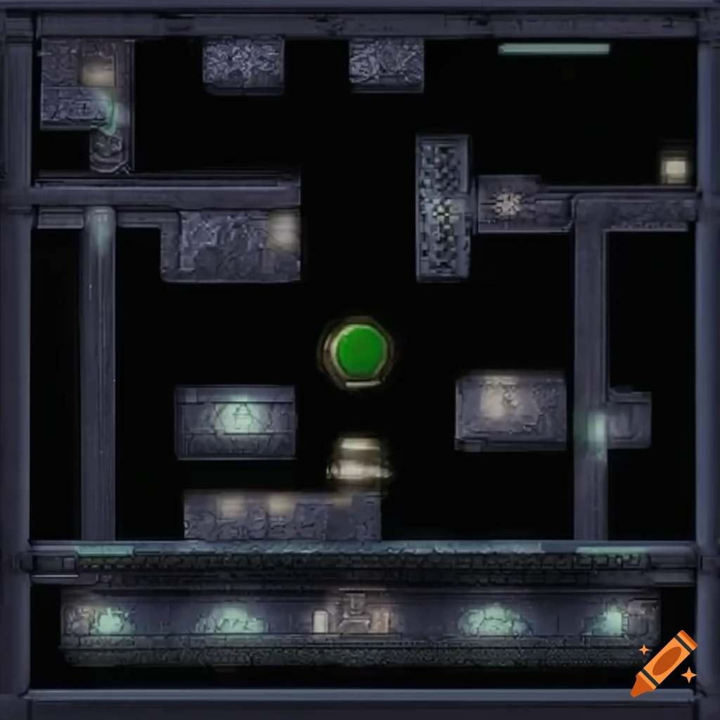 Creepy alien in a 2d game environment on Craiyon