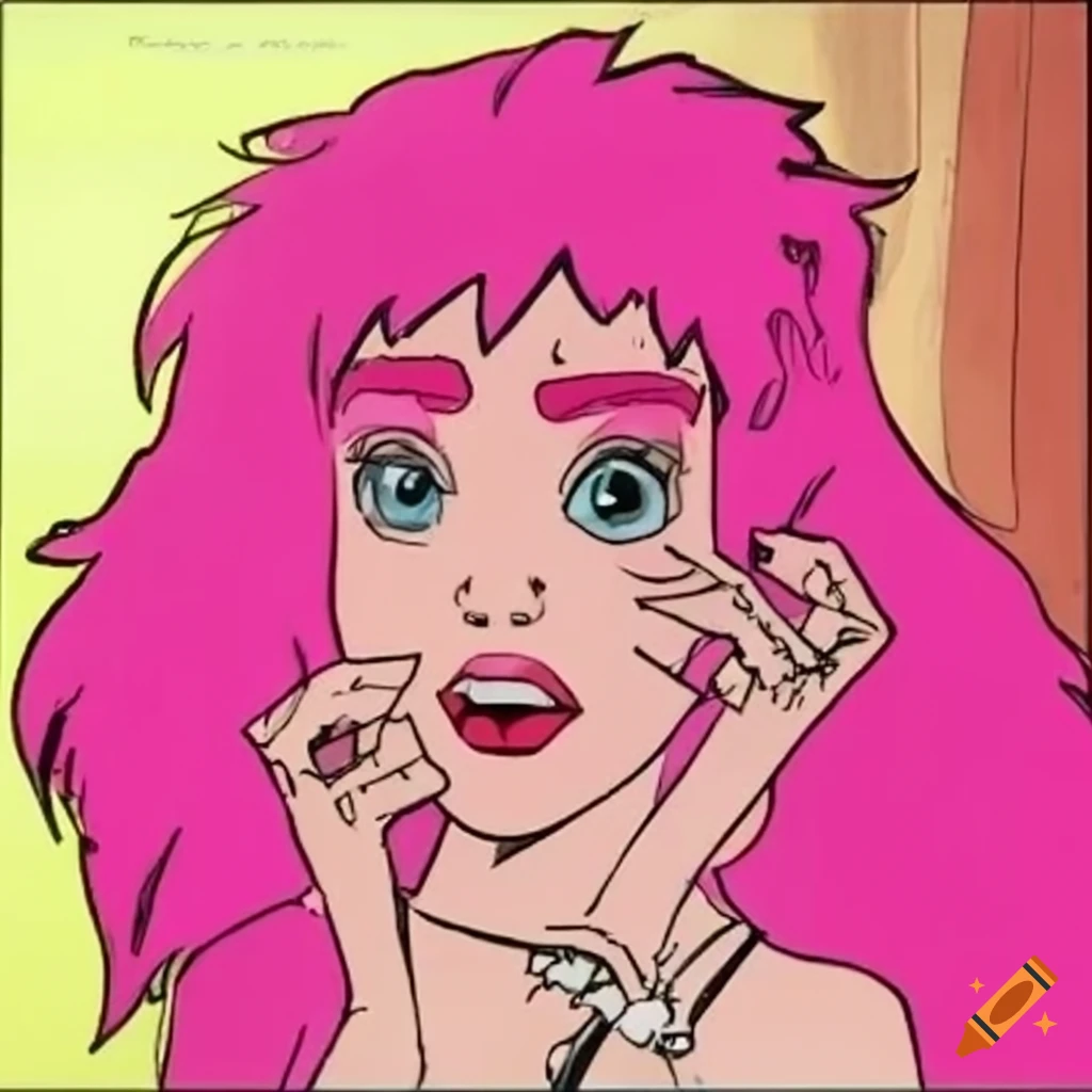 Illustration of jem and the holograms comic art