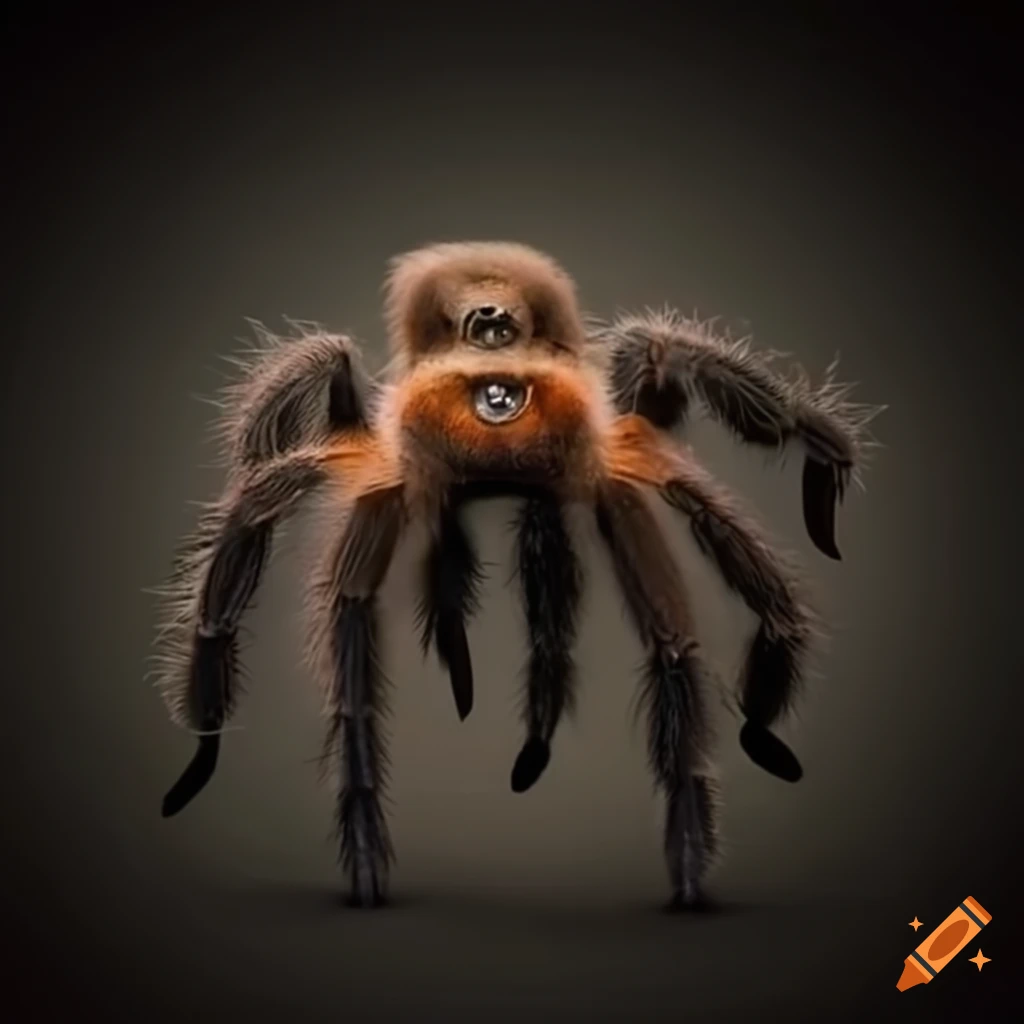 Hybrid illustration of a gorilla and tarantula
