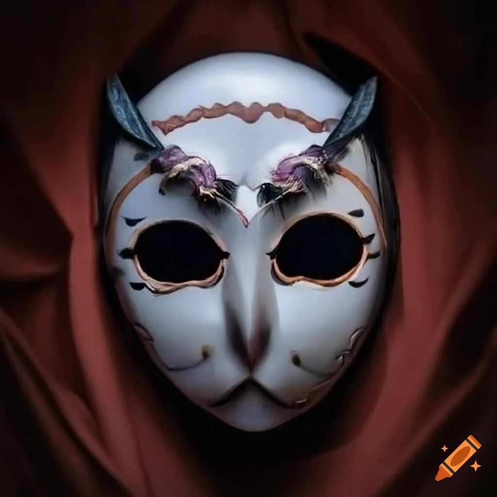 Silver bat mask on a festive night background on Craiyon