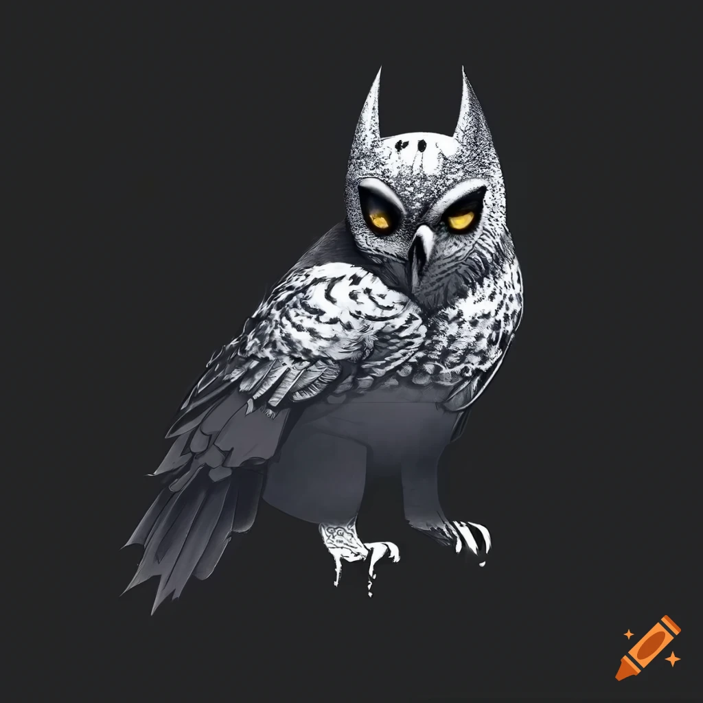 Comic style flying owl on Craiyon