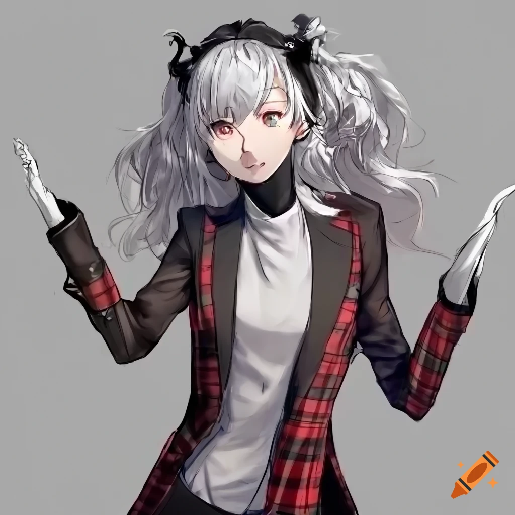 Quiet girl jrpg sp1 white hair on Craiyon