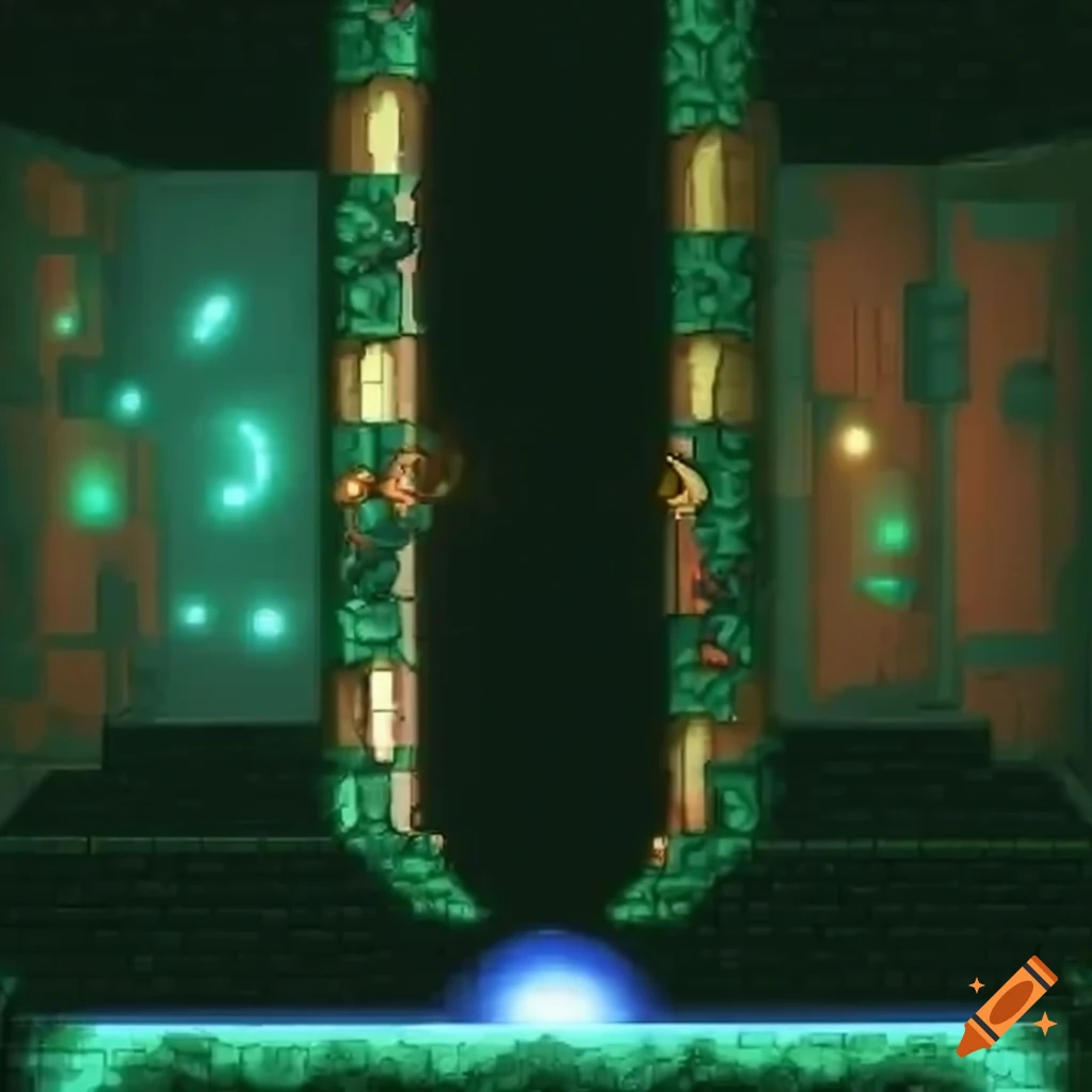 2d tiles for a metroid game tourian bubble platform on Craiyon